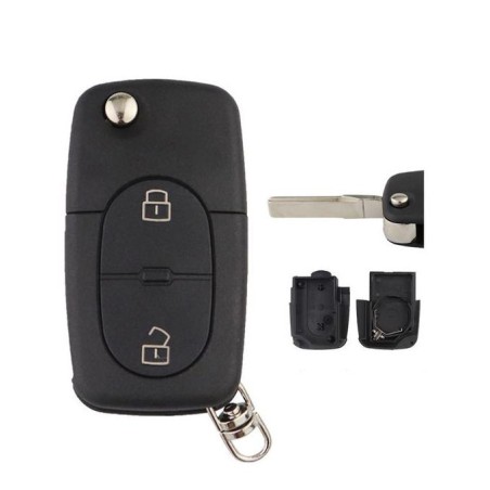 2-button key fob remote case for Audi A2 A3 A4 A6 A8 TT RS3...
